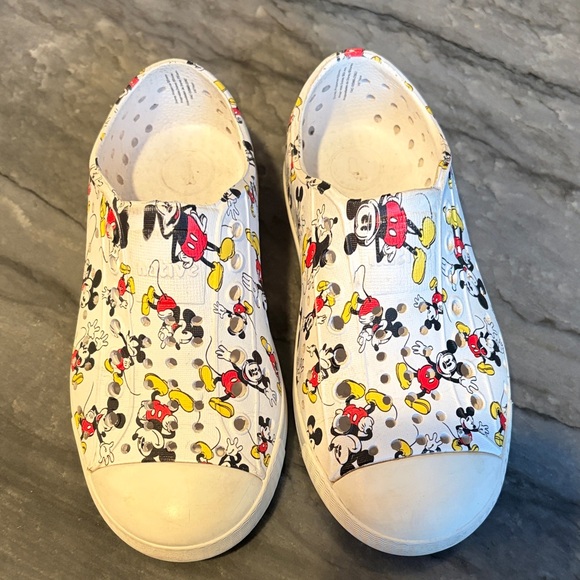 Native | Shoes | Kids Native Mickey Mouse Slipon Shoes White And Red ...